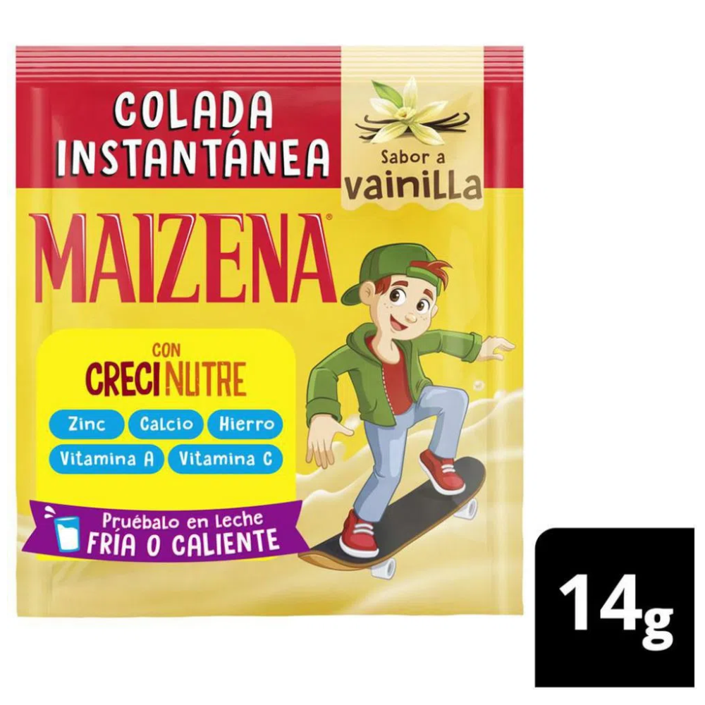 Colada Instantanea Vainilla Maizena 14Gr | SuperBooM